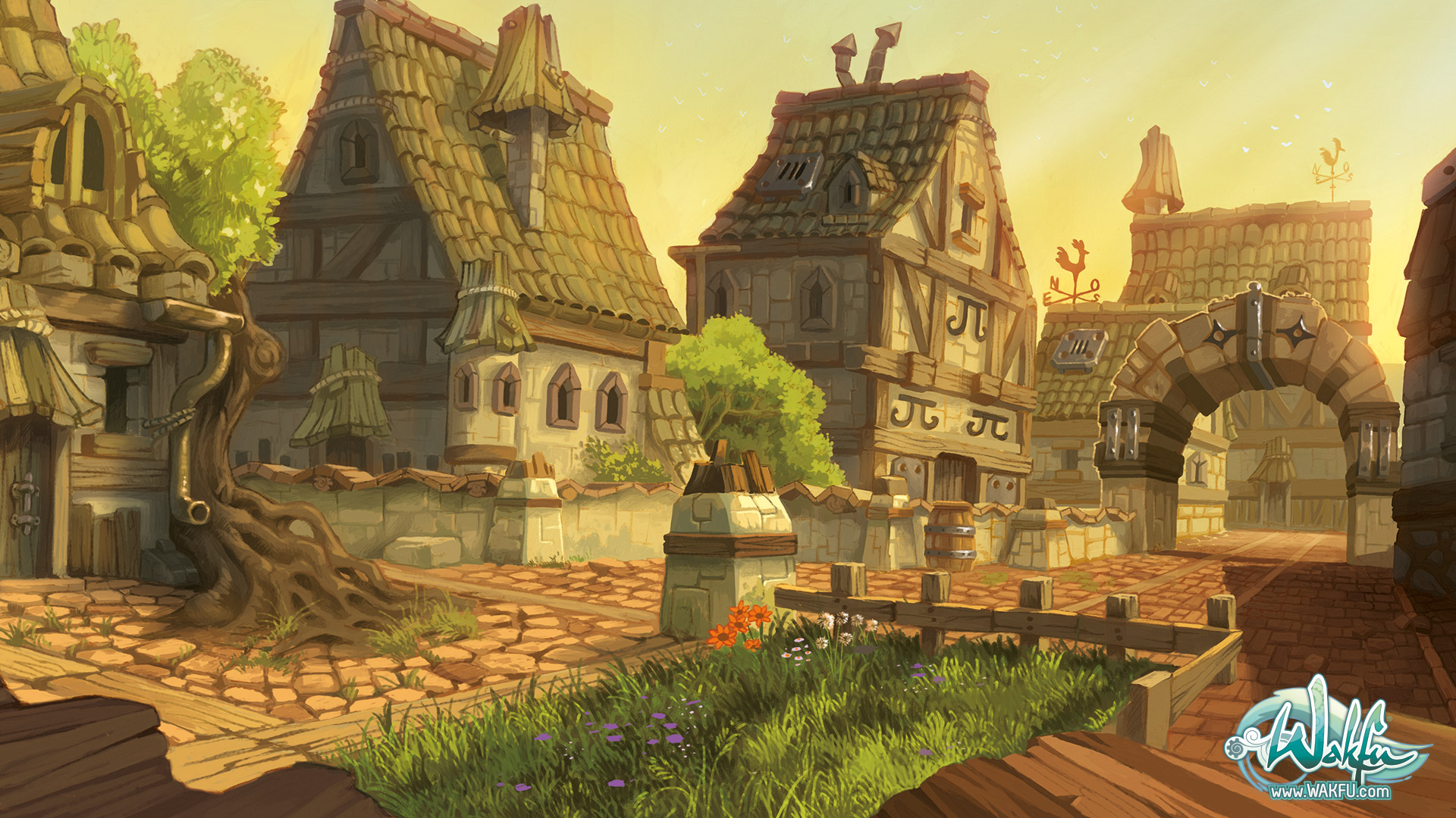 Village - Wallpapers - Médias WAKFU - WAKFU, le MMORPG stratégique ...
