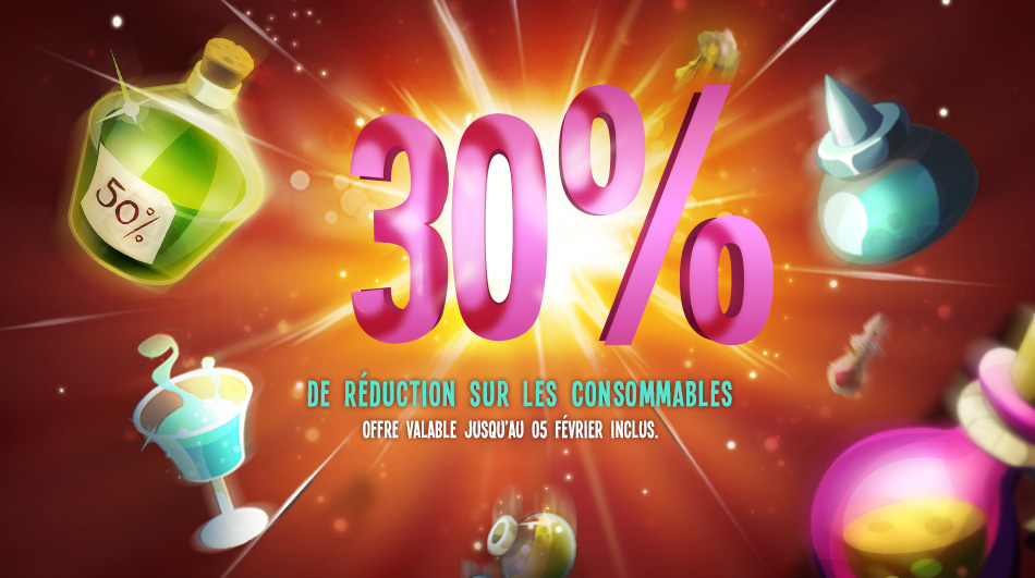 -30 % sur les consommables ! - Shop - Actualités - WAKFU, le MMORPG ...