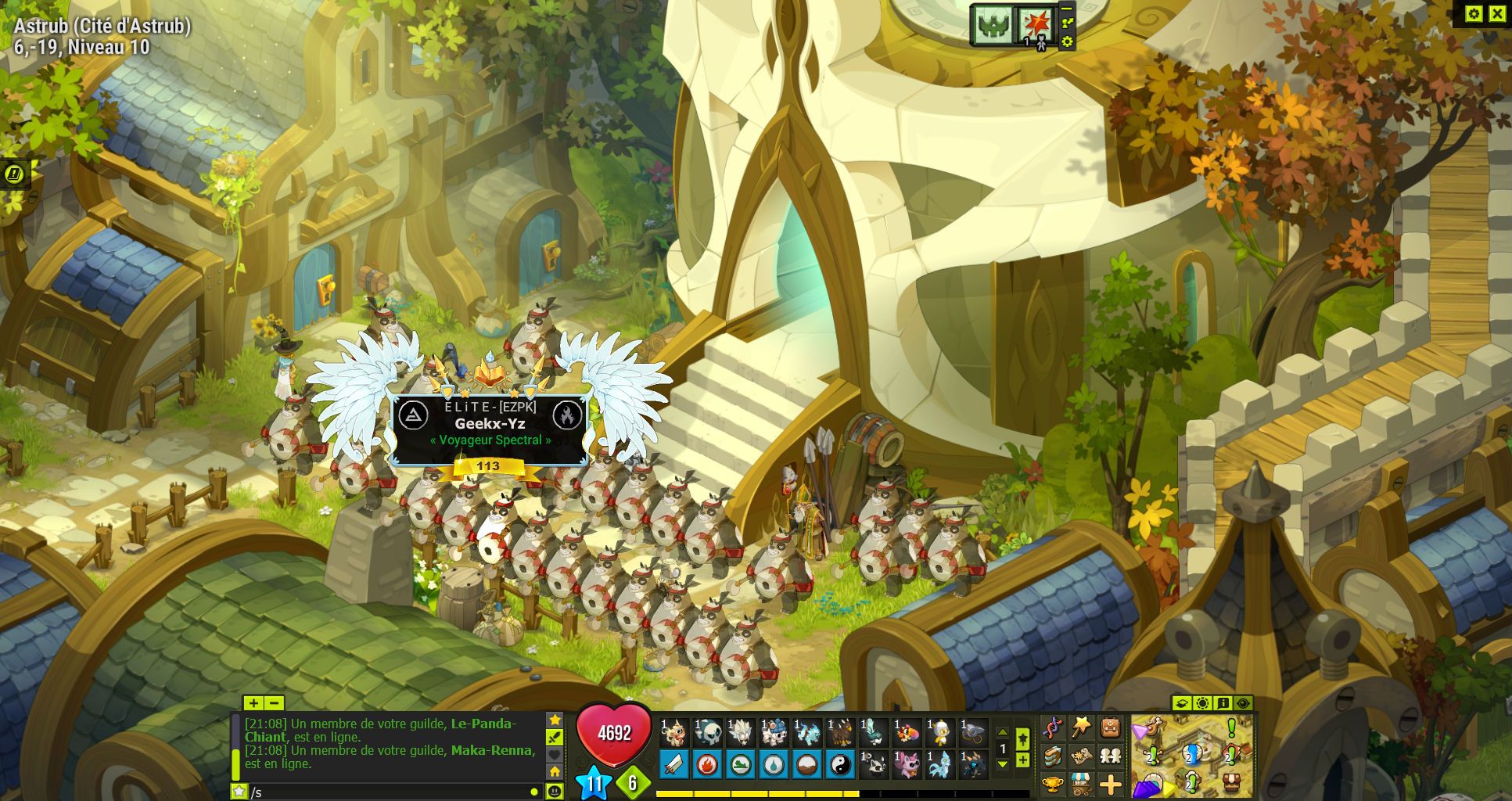 Capture d'écran de Geekx-Yz - combats des joueurs - DOFUS, le MMORPG ...