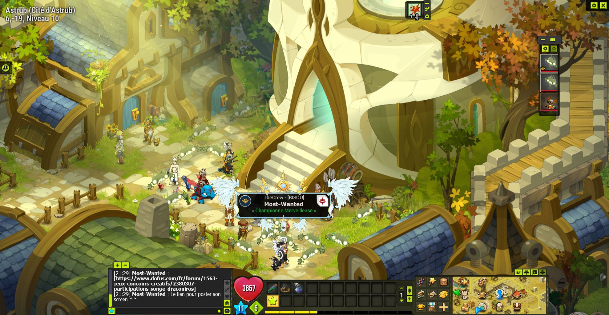 Capture d'écran de Mk-Freya - combats des joueurs - DOFUS, le MMORPG ...