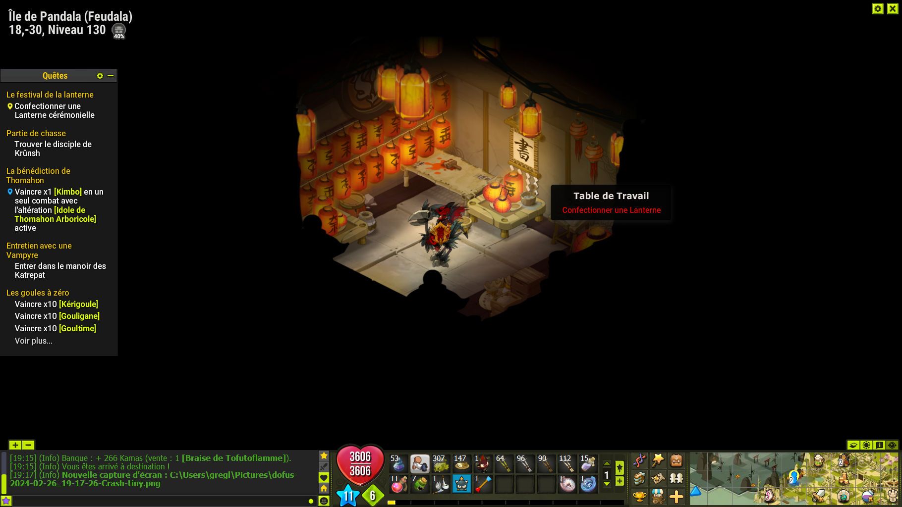 Impossible d'avancer plus loin la quête Le Festival de la lanterne - Forum - DOFUS, le MMORPG ...